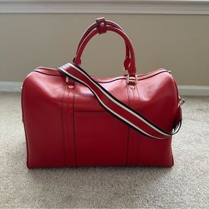 henri bendel | Bags | Henri Bendel West 57th Red Weekender Duffle ...